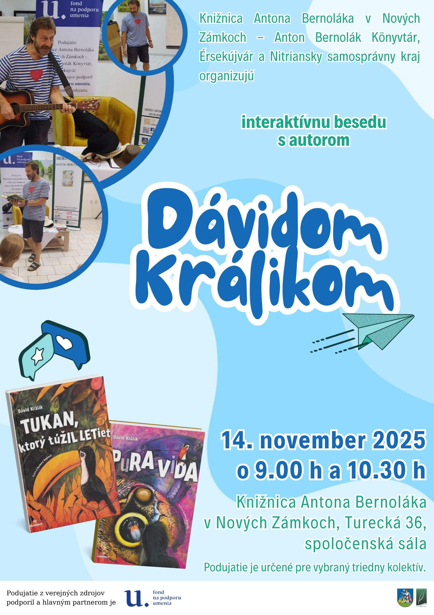Interaktívna beseda s Dávidom Králikom | Knižnica Antona Bernoláka v ...